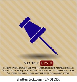 Paper Pin Vector Symbol Stock Vector (Royalty Free) 374011357 ...