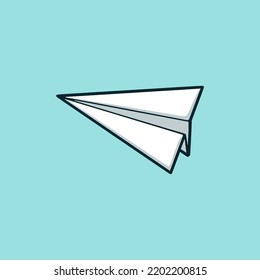 Paper Plane Cartoon Vector Illustration Stock Vector (Royalty Free ...