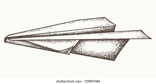 Paper Plane Hand Drawn Vector Stock Vector (Royalty Free) 729897484 ...
