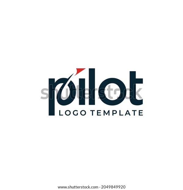 Paper Plane Initial Letter P Pilot Stock Vector (Royalty Free) 2049849920