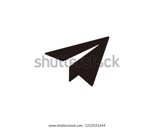 Paper Plane Send Icon Sign Symbol Stock Vector (Royalty Free ...