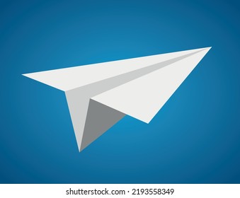 Paper Plane Vector Illustration Paper Airplane Stock Vector (Royalty ...
