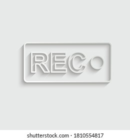 Paper Rec Icon Black Vector Stock Vector (Royalty Free) 1810554817 ...