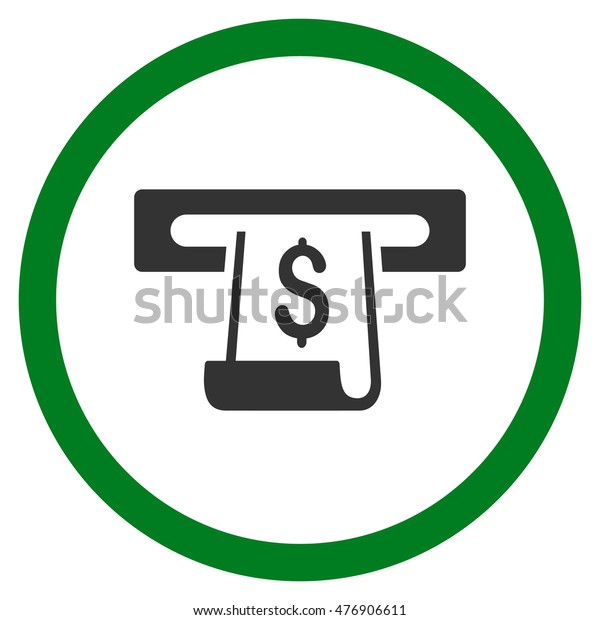 Paper Receipt Slot Vector Bicolor Rounded Stock Vector (Royalty Free ...
