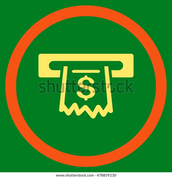 Paper Receipt Terminal Vector Bicolor Rounded Stock Vector (Royalty ...