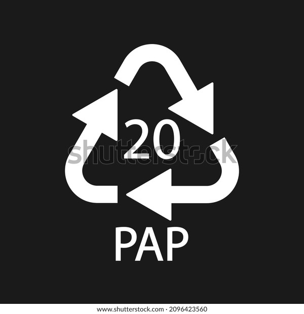 Paper Recycling Symbol Pap 20 Vector: เวกเตอร์สต็อก (ปลอดค่าลิขสิทธิ์ ...