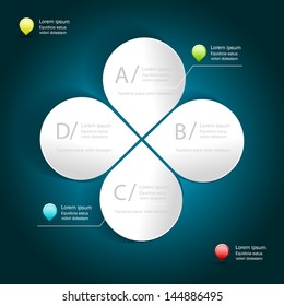 Paper Round Infographics Stock Vector (Royalty Free) 144886495 ...