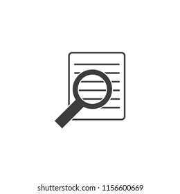 Paper Search Icon Illustration Vector Stock Vector (Royalty Free ...