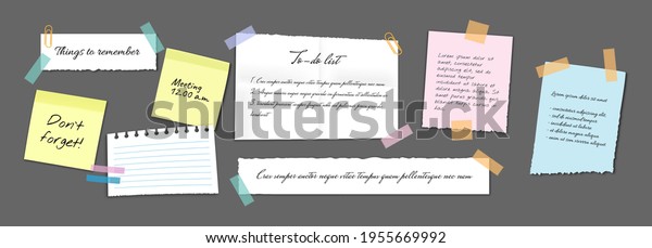 172,423 Office Paper Note Set Images, Stock Photos & Vectors | Shutterstock