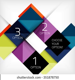 Paper Style Design Templates Square Abstract Stock Vector (Royalty Free ...