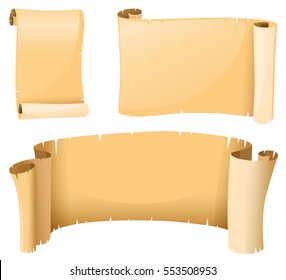 Paper Template Medieval Style Illustration Stock Vector (Royalty Free ...