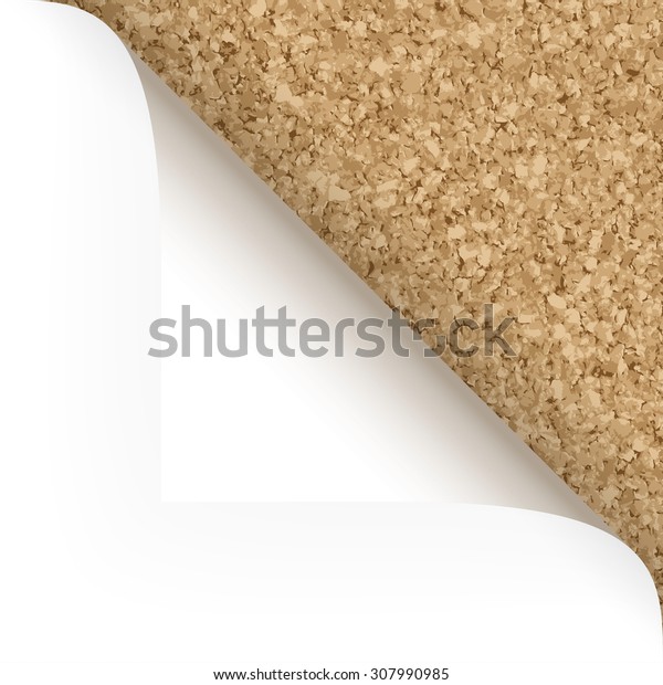 Paper Top Corner Cork Structure Stock Vector (Royalty Free) 307990985 ...
