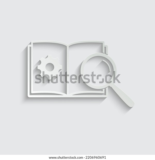 Paper User Manual Icon Black Vector Stock Vector (Royalty Free ...