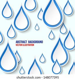 Paper Water Drop Abstract Background Perfect Stock Vector (Royalty Free ...