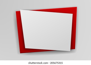 Paper Web Design Banner Stock Vector (Royalty Free) 205675315 ...