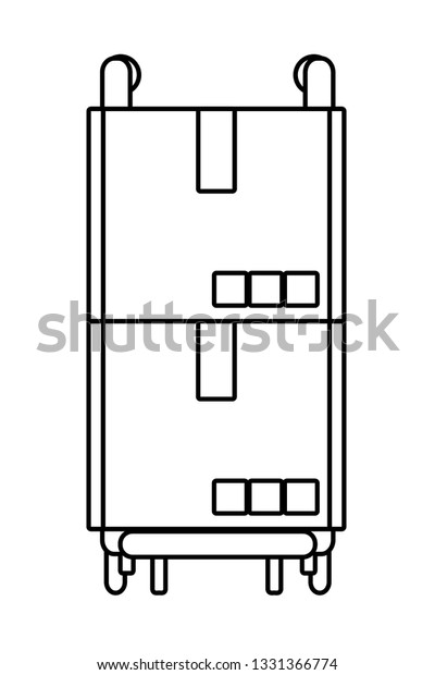 Paperboard Boxes Cartoon Stock Vector (Royalty Free) 1331366774 ...