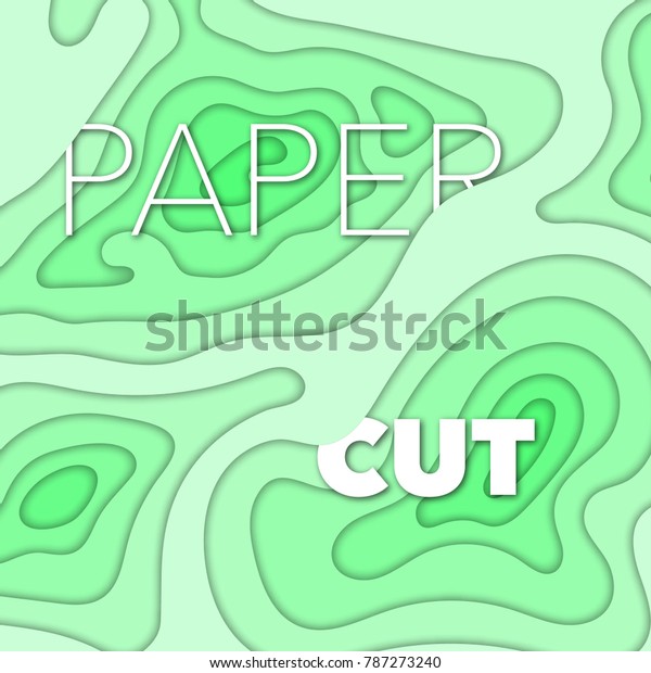 Papercut Layers On White Paper Craft Stock Vector (Royalty Free ...