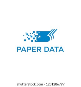 Paperdata Logo Design Inspiration Stock Vector (Royalty Free ...