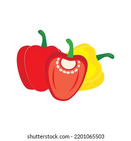 Paprika Icon Logo Vector Illustration Stock Vector (Royalty Free ...