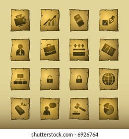 Papyrus Business Icons Stock Vector (Royalty Free) 6926764 | Shutterstock