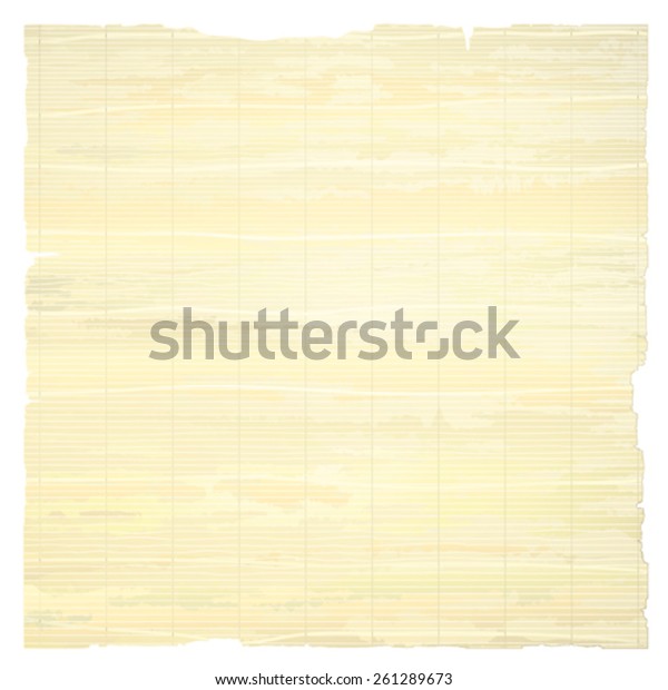 Papyrus Paper Isolated on White Background.