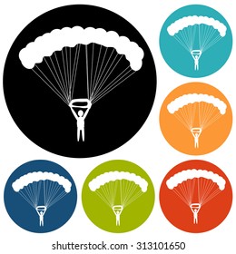 Parachute Icon Stock Vector (Royalty Free) 313101650 | Shutterstock