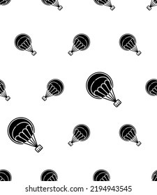 Parachute Icon Seamless Pattern Air Drag Stock Vector (Royalty Free ...
