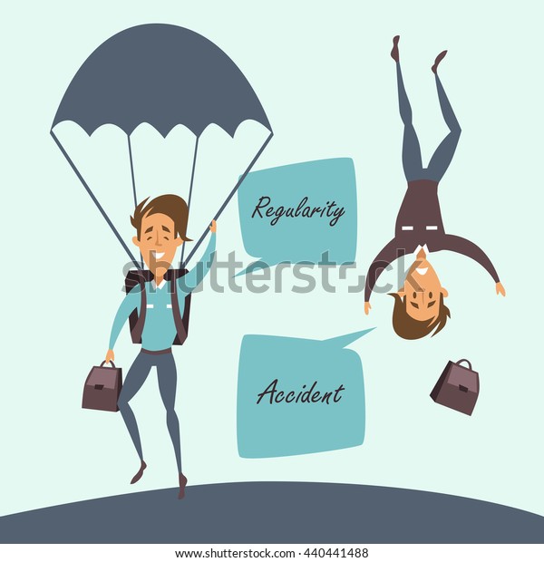 Parachute Man Cartoon Stock Vector (Royalty Free) 440441488