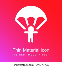 Parachute Red Pink Gradient Material White Stock Vector (Royalty Free ...
