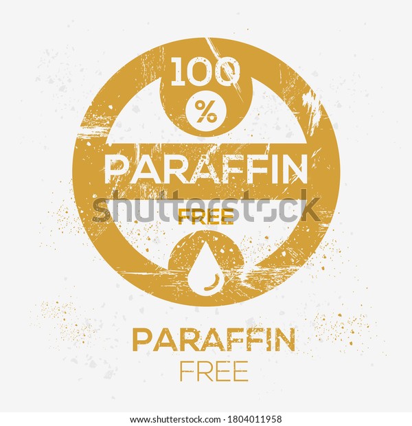 Paraffin Free Label Sign Vector Illustration Stock Vector (Royalty Free ...