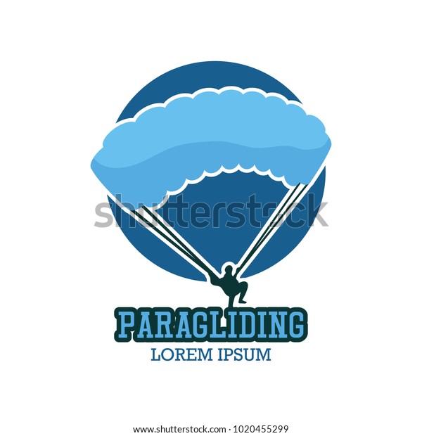 Paragliding Logo Text Space Your Slogan Stock Vector (Royalty Free ...