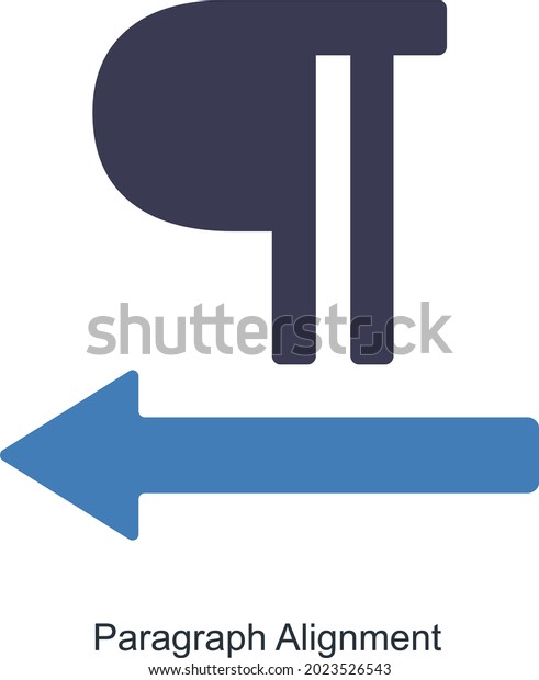 Paragraph Alignment Editing Tools Icon Concept Stock Vector (Royalty ...