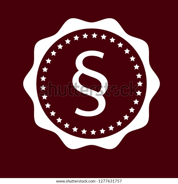 Paragraph Iconemblem Label Badgesticker Logo Designed Stock Vector ...