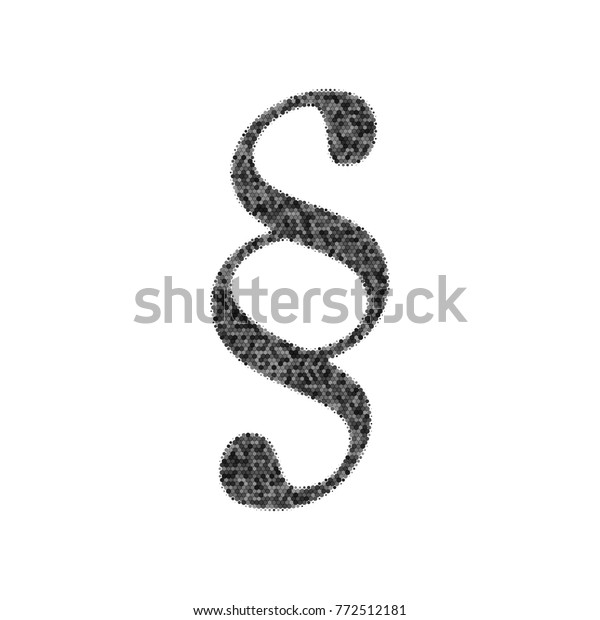 Paragraph Sign Illustration Vector Black Icon Stock Vector (Royalty ...