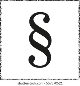 Paragraph Symbol Black Vector Icon Stock Vector (Royalty Free) 355323023
