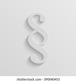 Paragraph Symbol Paper Vector Icon Stock Vector (Royalty Free ...