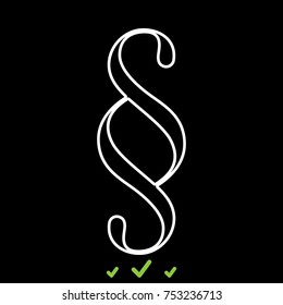 Paragraph Symbol White Icon Stock Vector (Royalty Free) 753236713 ...