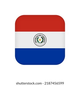 Paraguay Flag Official Colors Vector Illustration Stock Vector (Royalty ...