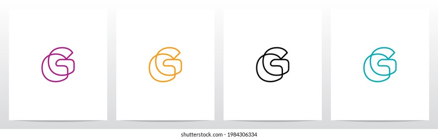 Parallel Lines Connected Forming Letter Logo Stock Vector (Royalty Free ...