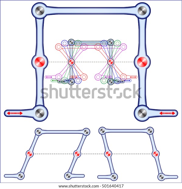 Parallel Motion Linkage Stock Vector (Royalty Free) 501640417