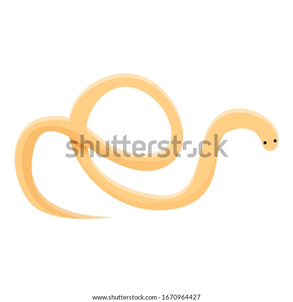 Parasite Worm Icon Cartoon Parasite Worm Stock Vector (Royalty Free ...