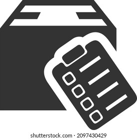 Parcel Checklist Line Icon Logistics Check Stock Vector (Royalty Free ...