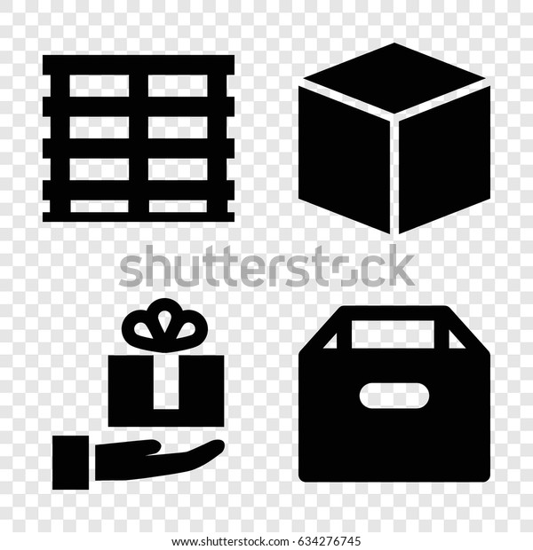 Parcel Icons Set Set 4 Parcel Stock Vector (Royalty Free) 634276745 ...
