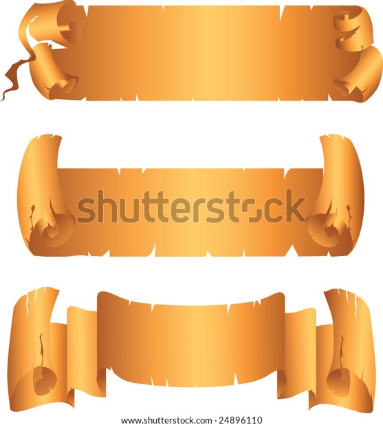 Parchment Banners Stock Vector (Royalty Free) 24896110 | Shutterstock