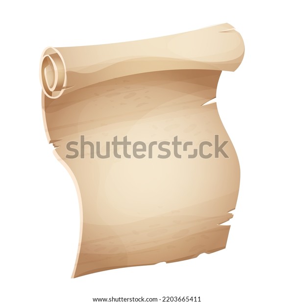 Parchment Paper Ancient Old Scroll Page Stock Vector (Royalty Free ...