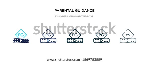 Parental Guidance Icon Different Style Vector Stock Vector (Royalty ...