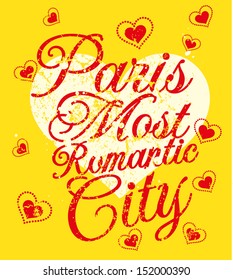 Paris City Slogan Vector Art Stock Vector (Royalty Free) 152000390 ...