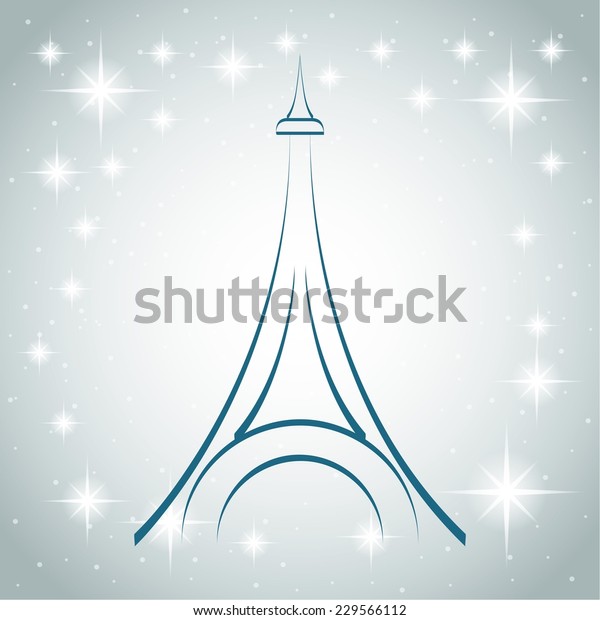 Paris Graphic Design Vector Illustration Stock Vector (Royalty Free ...