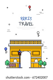 Paris Landmark Design Stock Vector (Royalty Free) 672402007 | Shutterstock