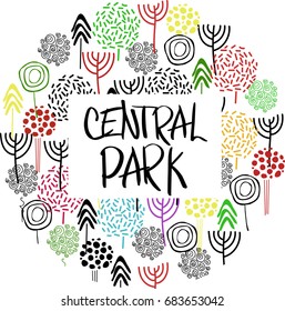 Park Trees Symbol Stock Vector (Royalty Free) 683653042 | Shutterstock